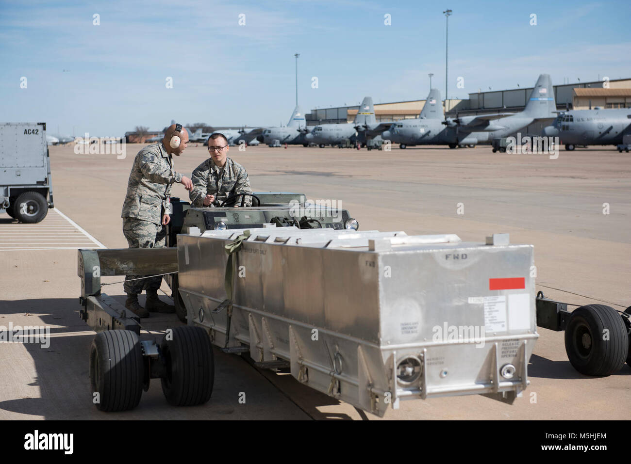 Master Sgt. Russell Rose, 363rd Training Squadron instructor, shows ...