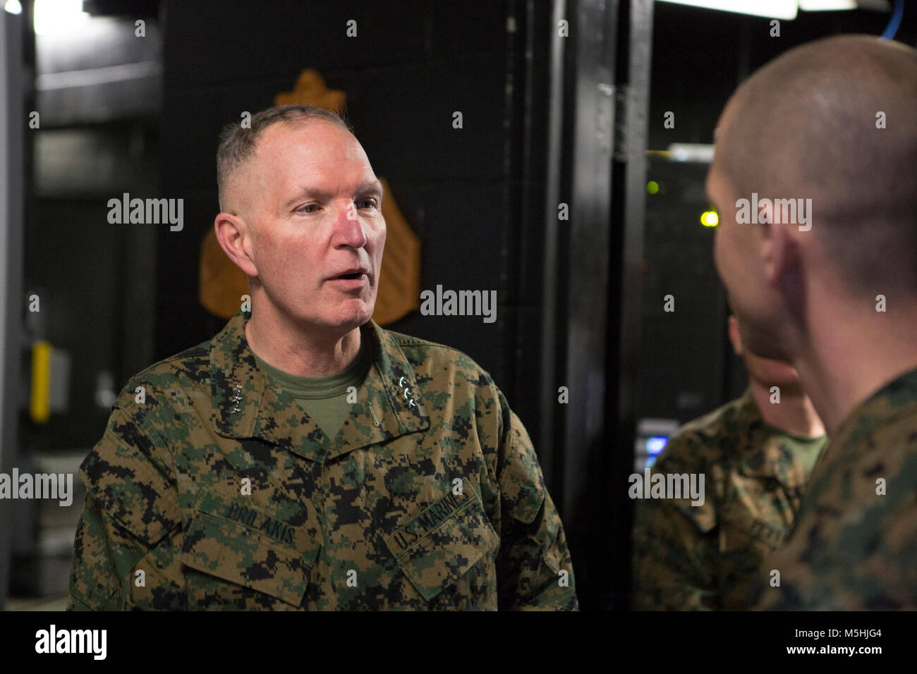 U.S. Marine Corps Lt. Gen. Mark A. Brilakis, the commander of U.S ...