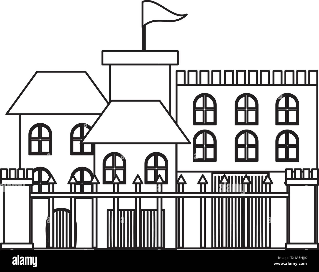 Modern castle icon image Stock Vector Image & Art - Alamy