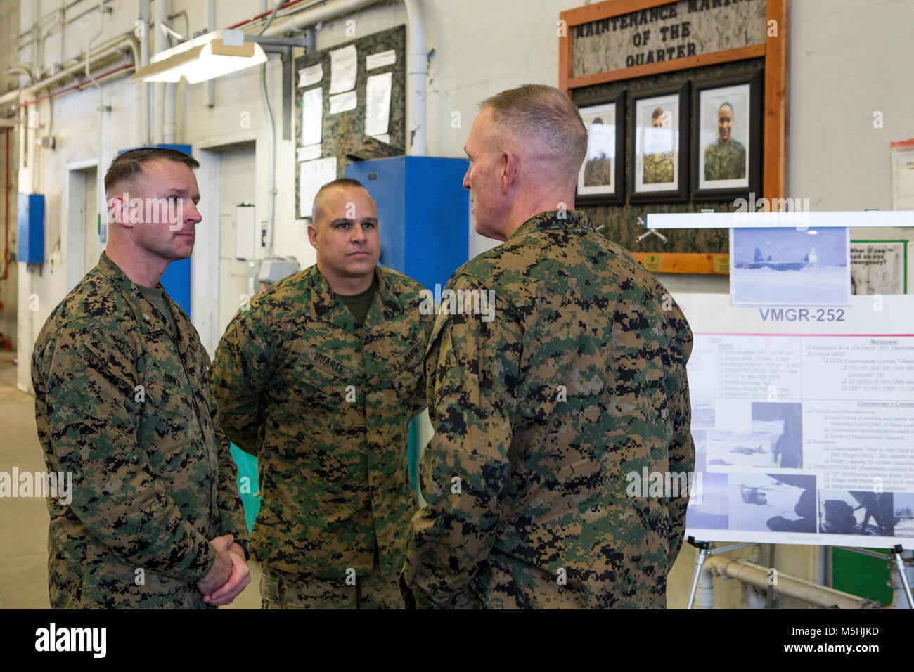 U.S. Marine Corps Lt. Col. Brendan C. Burks, and Sgt. Maj. Javier ...