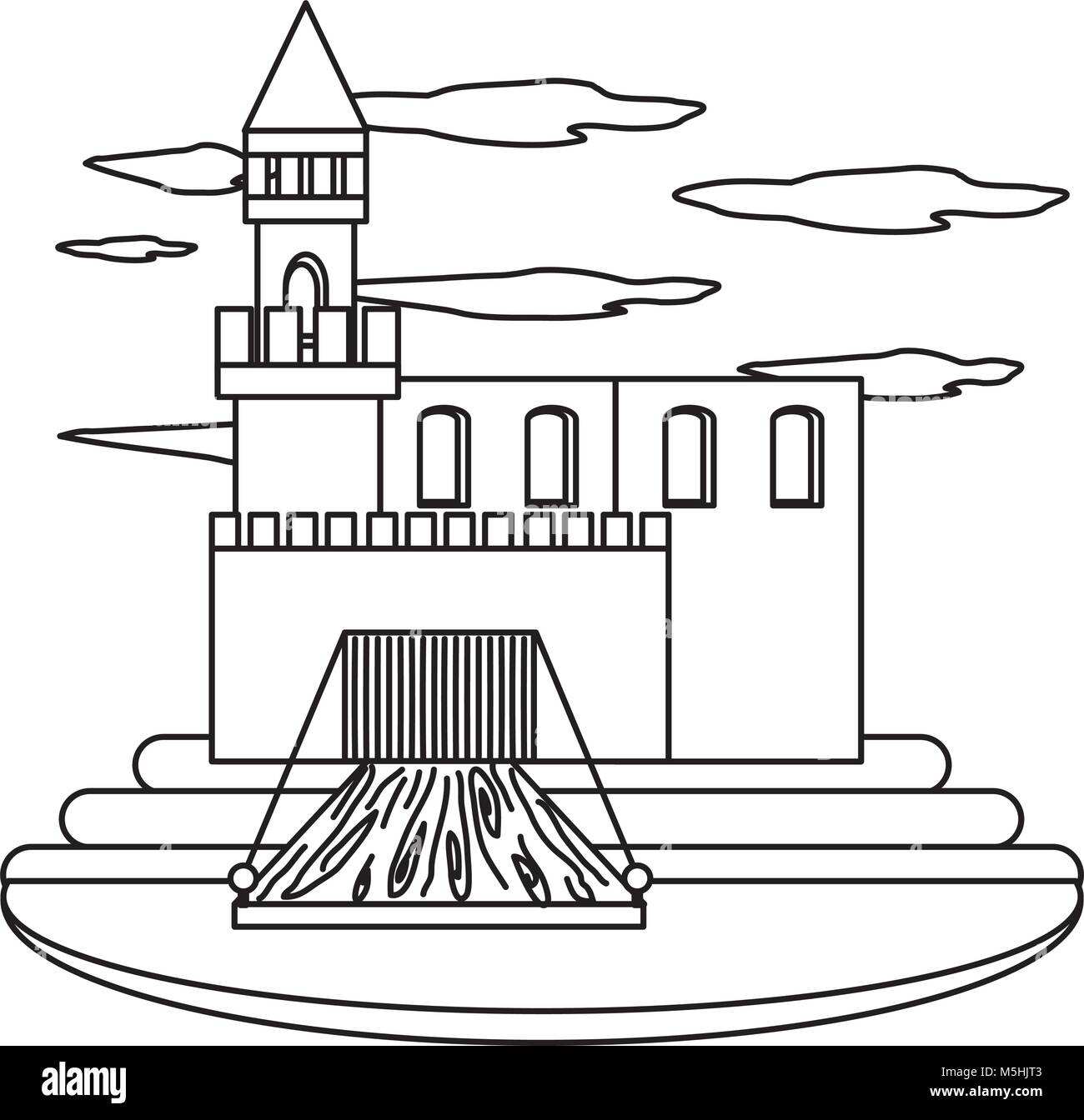 Medieval castle design Stock Vector Image & Art - Alamy