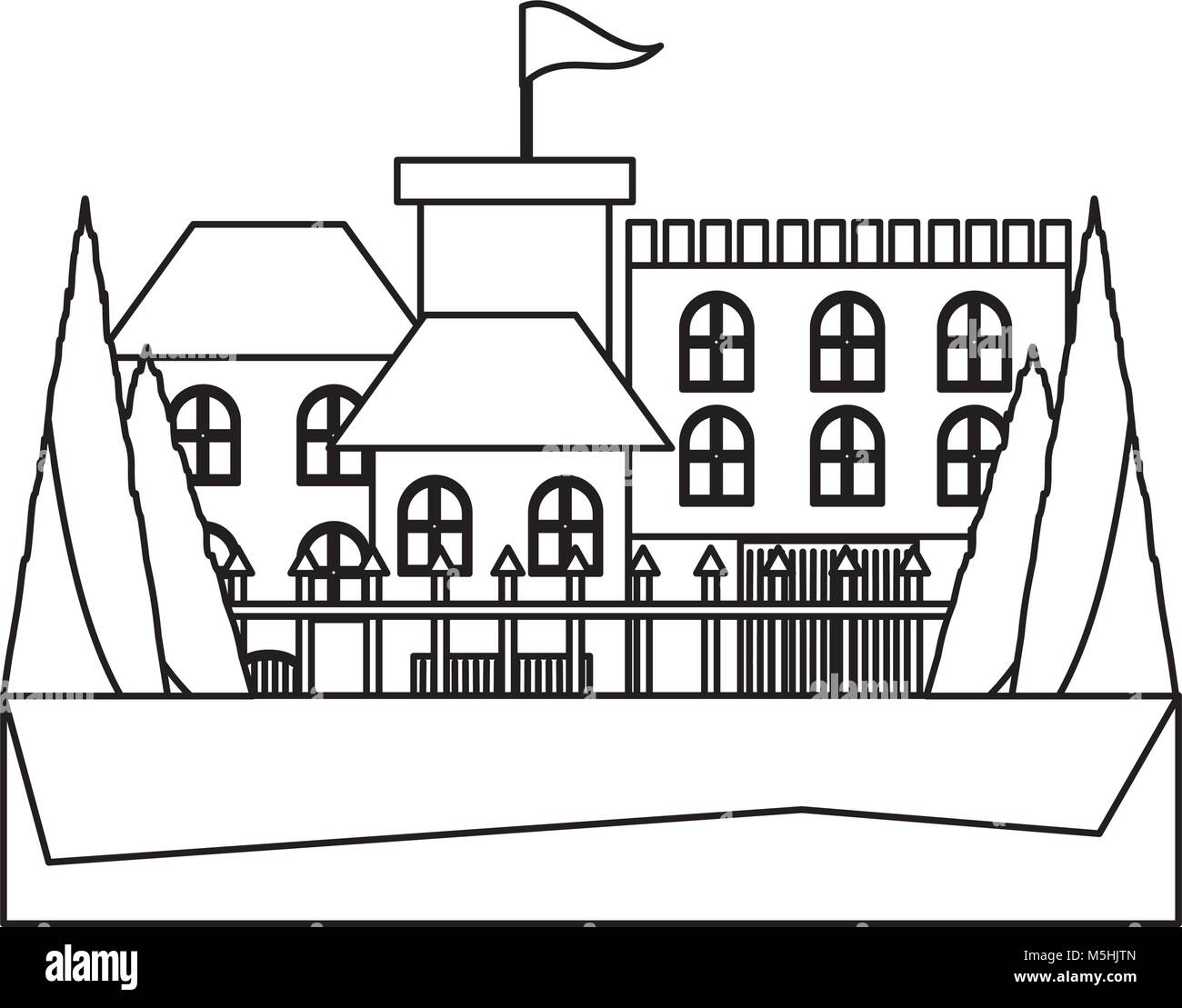 Modern castle icon image Stock Vector Image & Art - Alamy