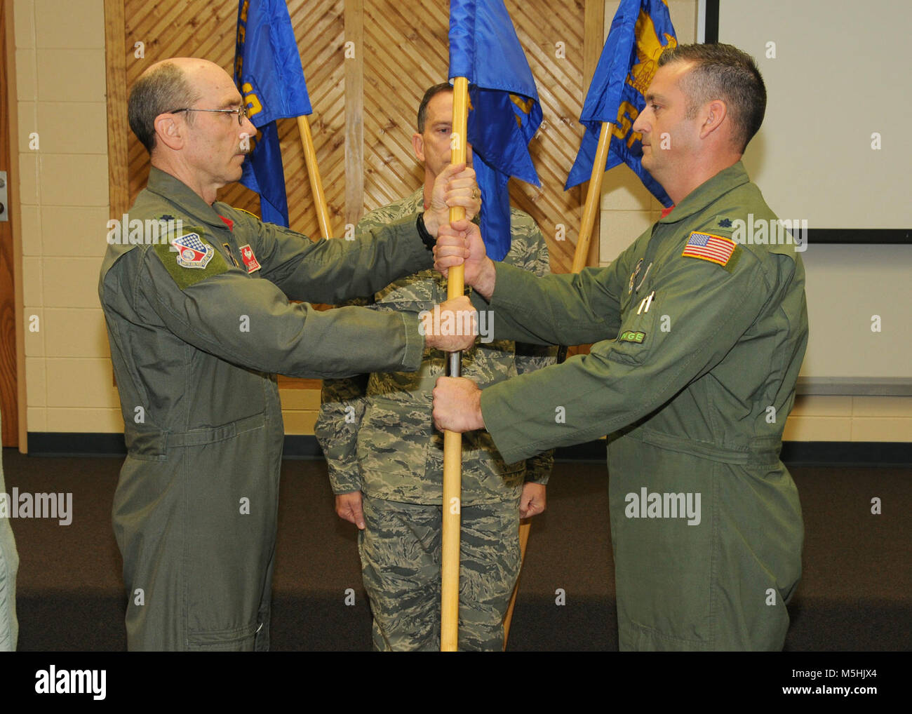 U.S. Air Force Lt. Col. Kelly Miller, commander of the 186th Operations ...