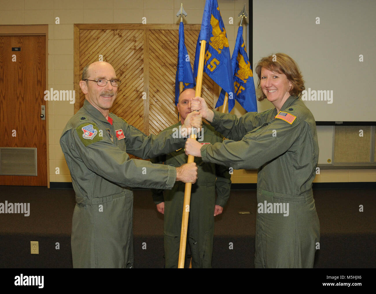 U.S. Air Force Lt. Col. Kelly Miller, commander of the 186th Operations ...