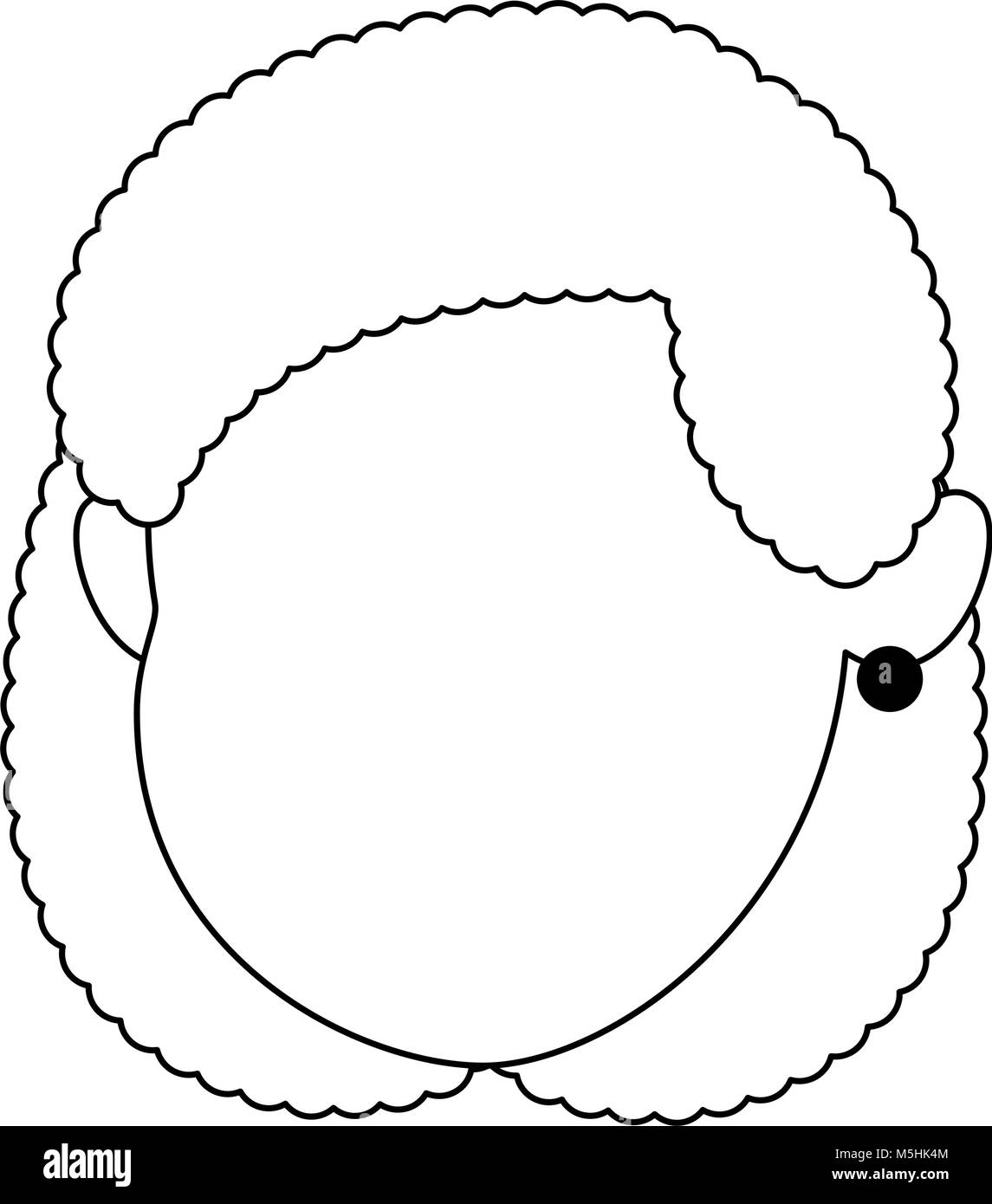 cute and little girl head vector illustration design Stock Vector Image ...