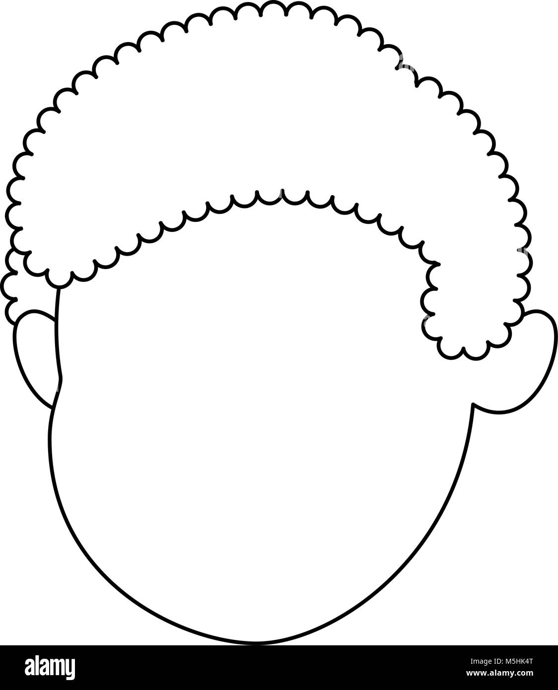 cute and little boy head vector illustration design Stock Vector Image ...