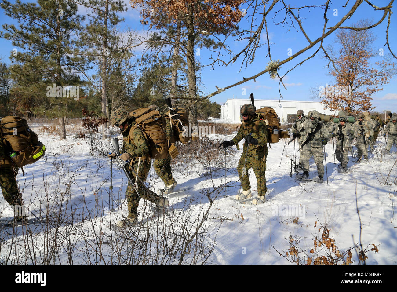 Students in the Cold-Weather Operations Course Class 18-04 participate ...