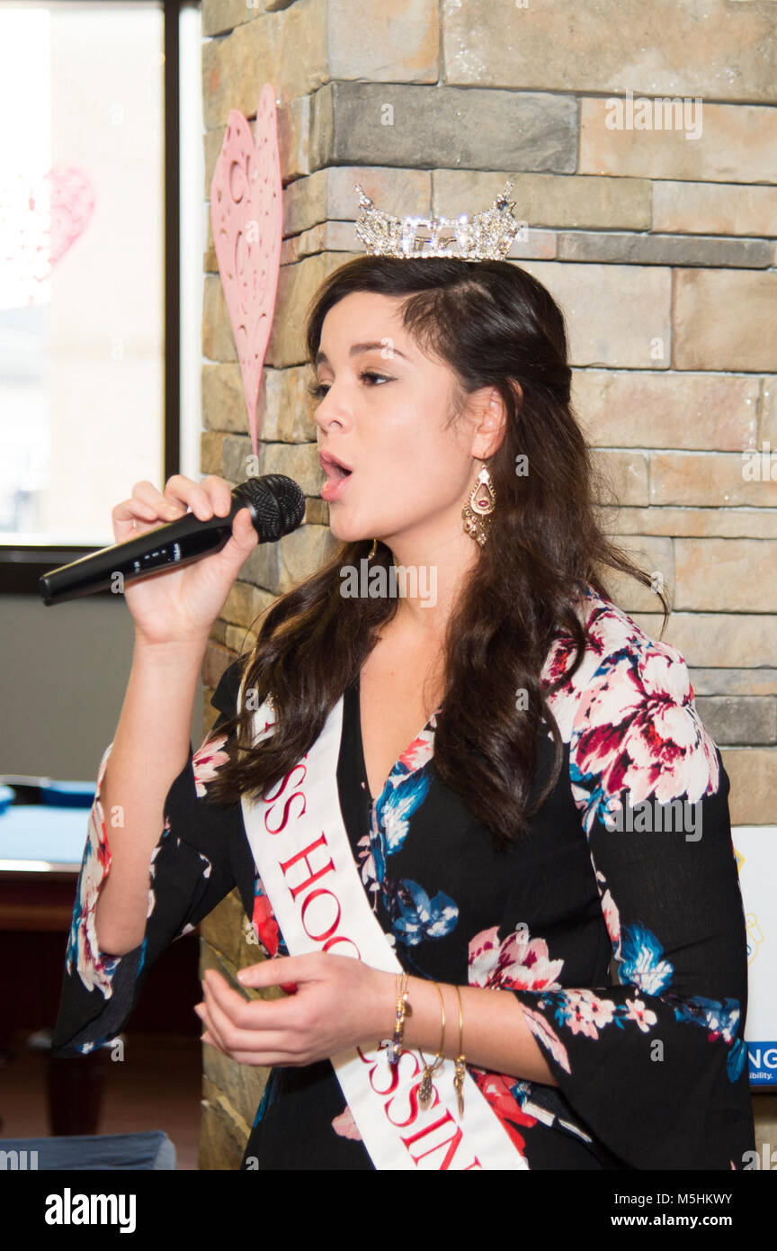 Rebecca Gasperetti, Miss Hockessin 2018, Miss America System, sings the ...