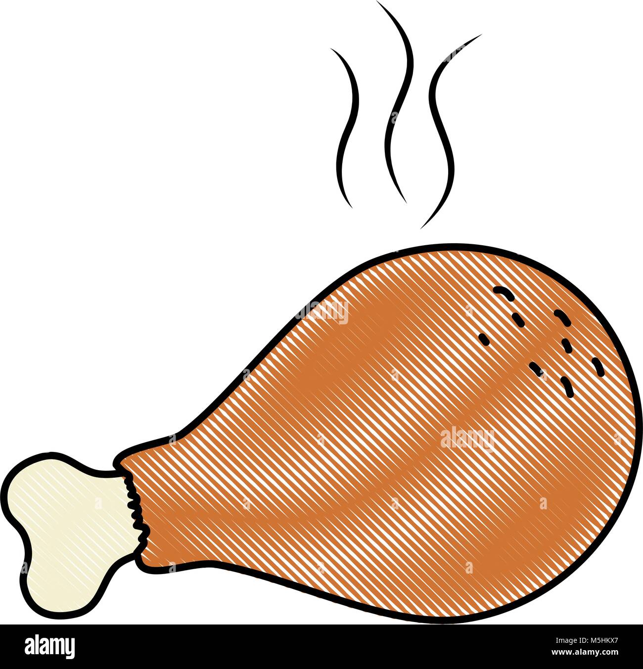 delicious chicken thigh icon Stock Vector Image & Art - Alamy
