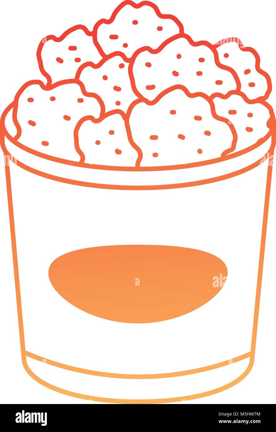 delicious chicken wings container Stock Vector Image & Art - Alamy