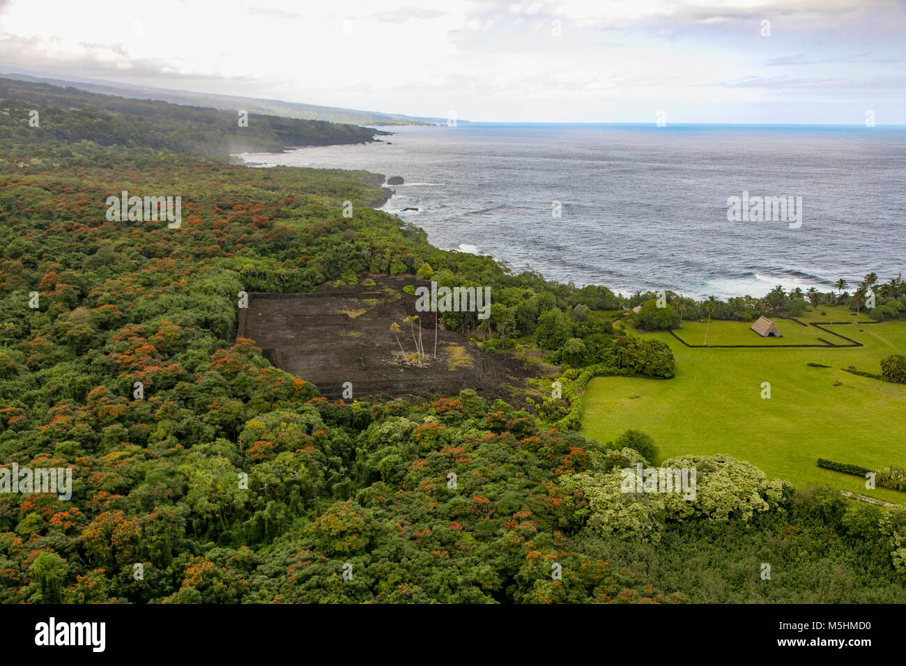 Pi'ilanihale heiau kahanu garden hi-res stock photography and images ...