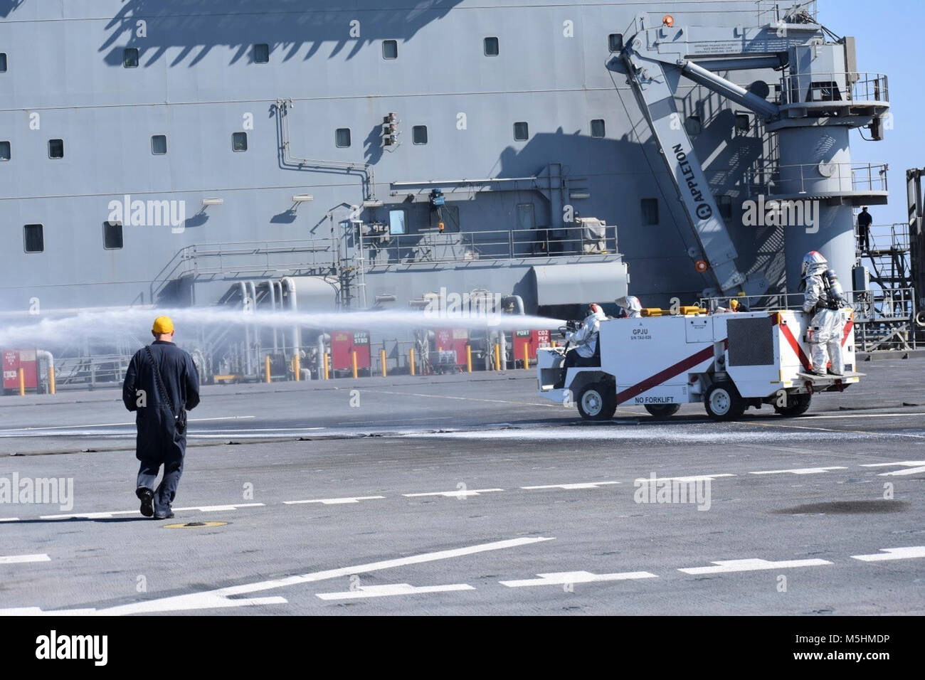 U.S. 5TH FLEET AREA OF OPERATIONS (Feb. 10, 2018) Chief Damage ...