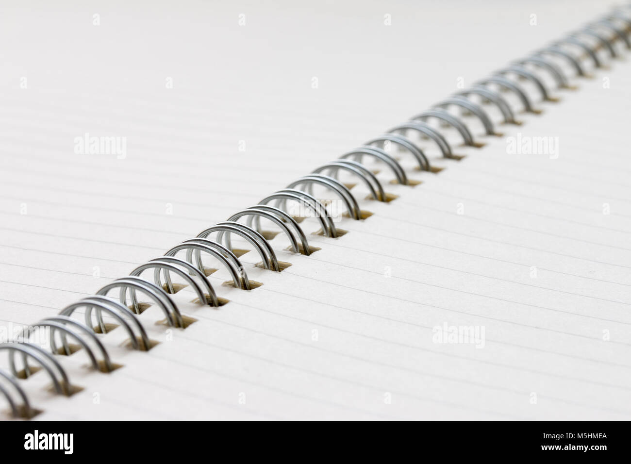 open spiral notebook blank paper Stock Photo - Alamy