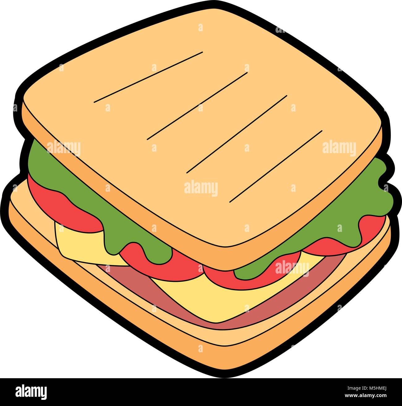 Sandwish Stock Vector Images - Alamy