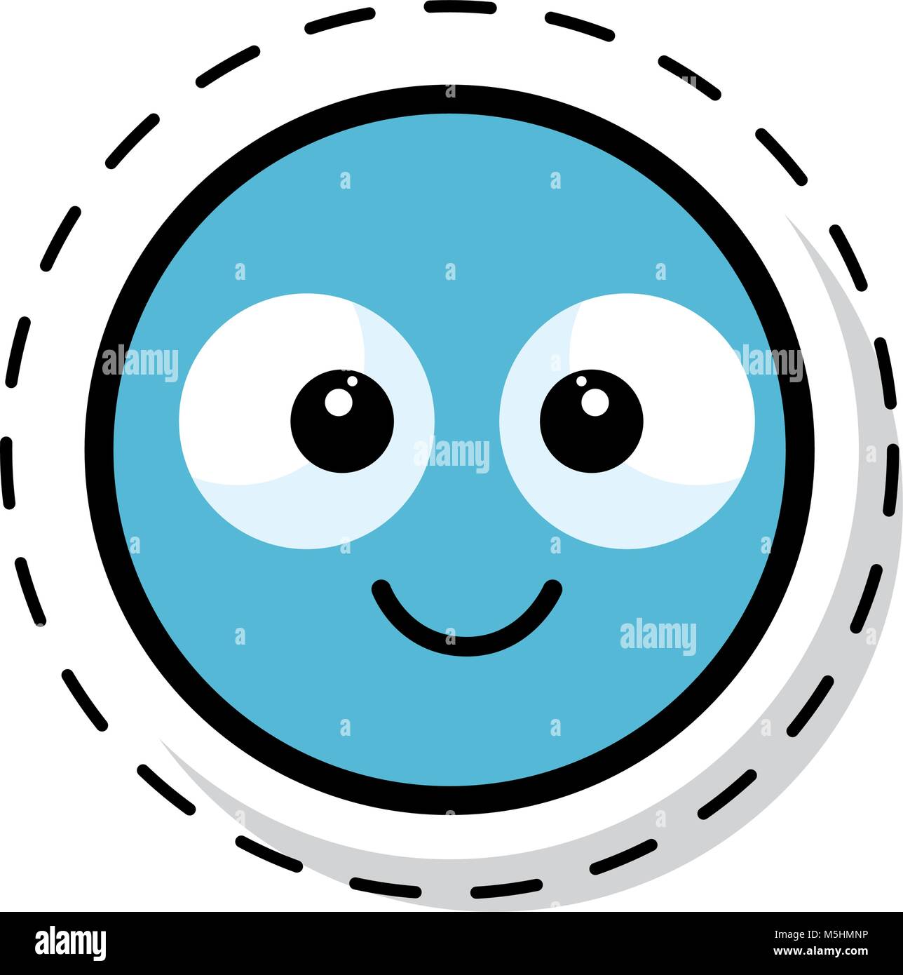 happy face kawaii character Stock Vector Image & Art - Alamy