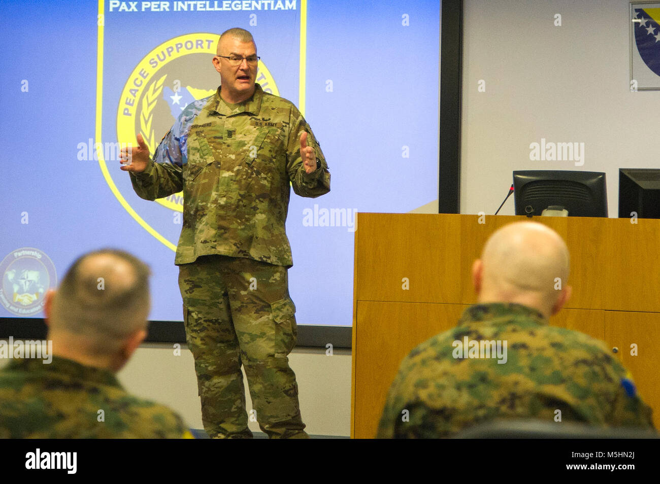 Command Sergeant Major Steven Shepherd, NATO Headquarters Sarajevo’s ...