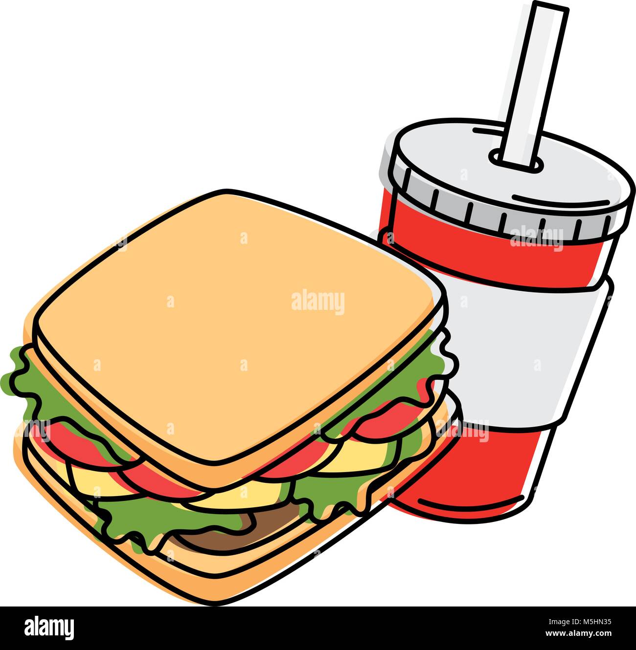 Sandwish Cut Out Stock Images & Pictures - Alamy