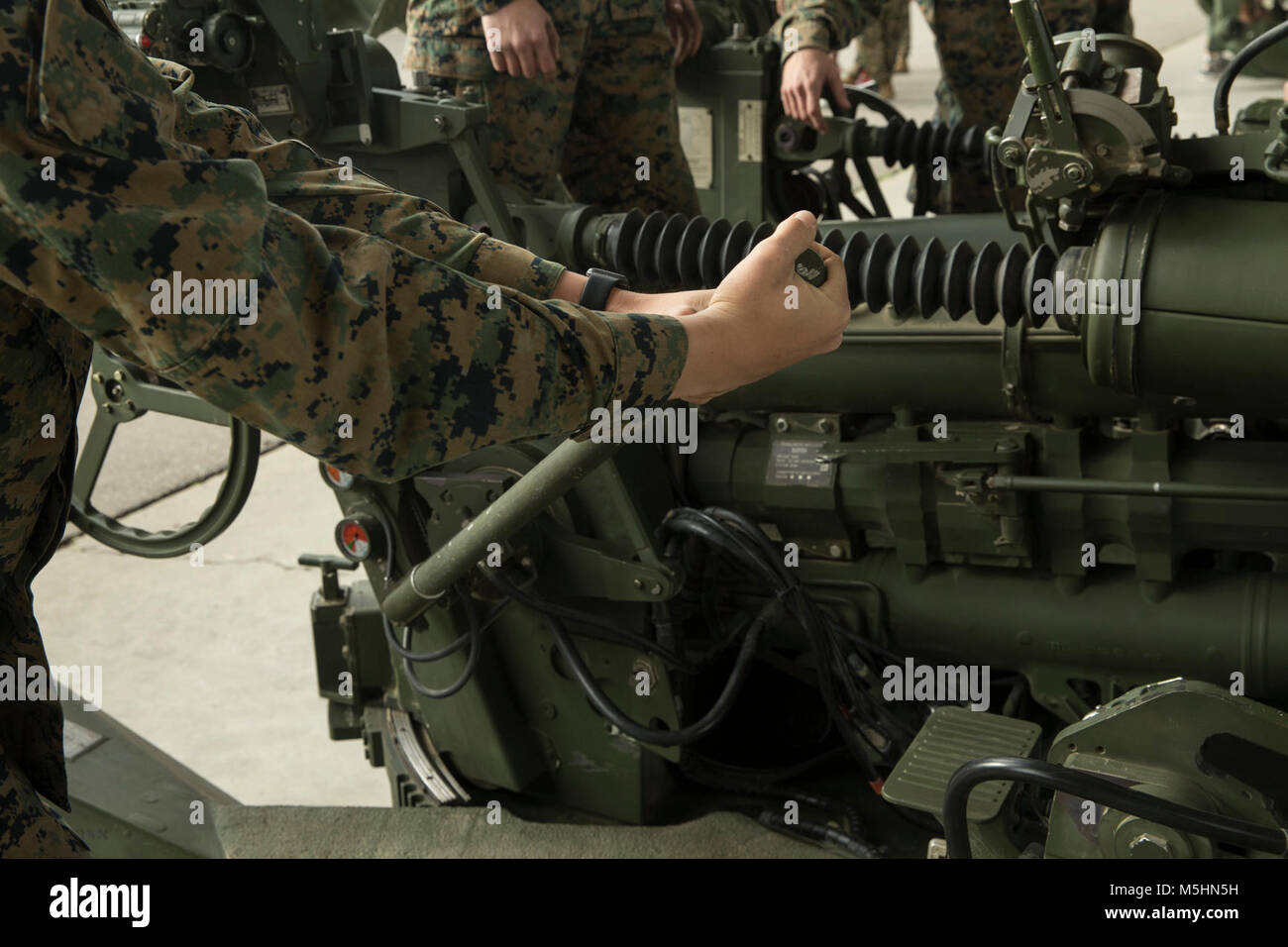 U. S. Marines with Bravo Battery, 1st Battalion, 11th Marines, 1st ...