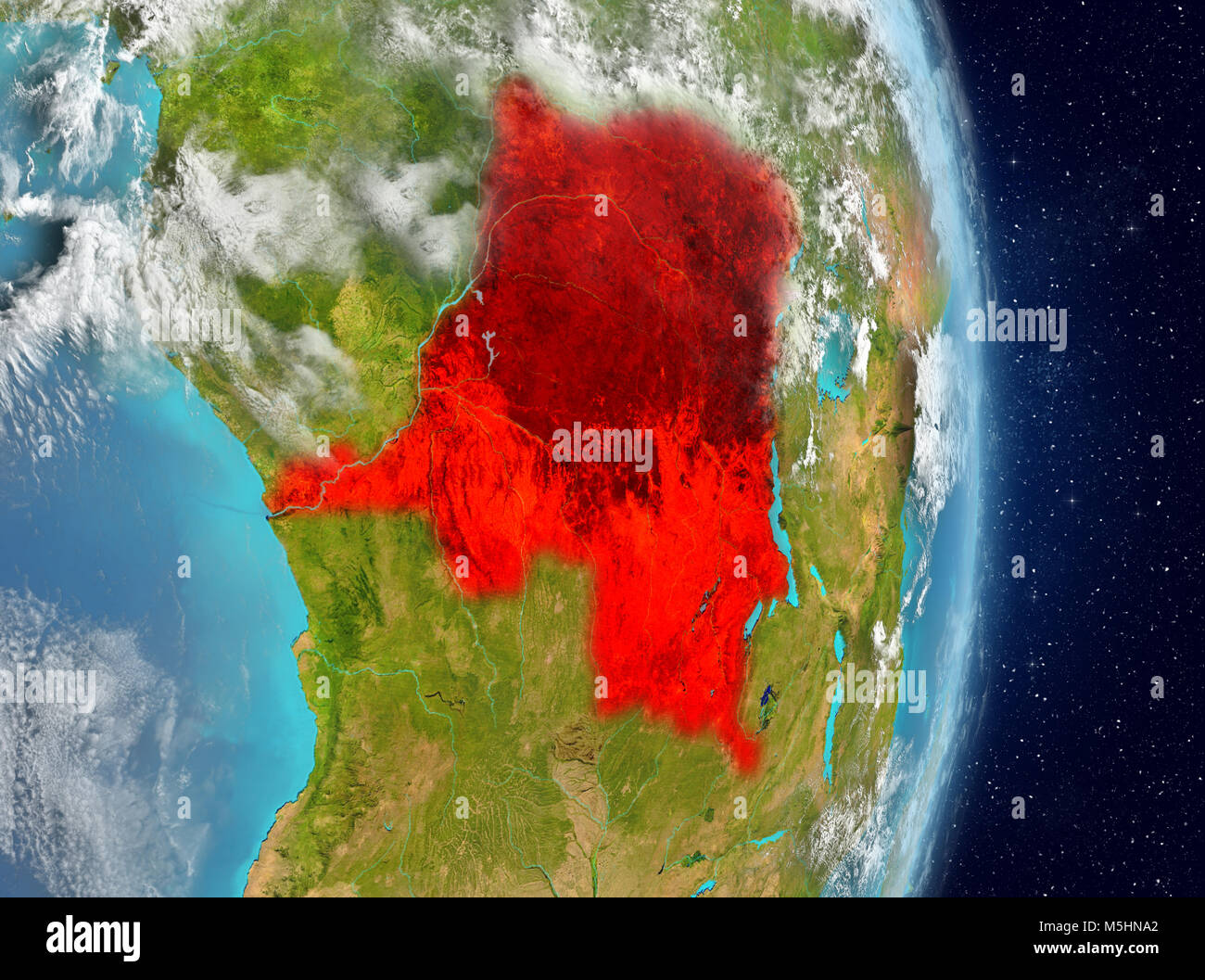Drc map globe hi-res stock photography and images - Alamy