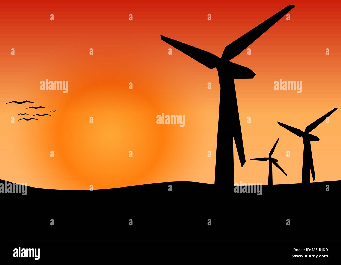 Wind energy, alternative energy concept, vector illustration Stock ... Wind energy, alternative energy concept, vector illustration Stock ...