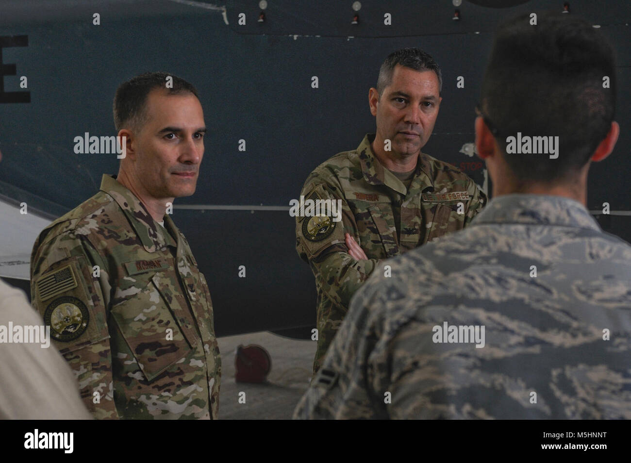 U.S. Air Force Col. Eric Rivera and Col. Troy Morgan, Air Forces ...