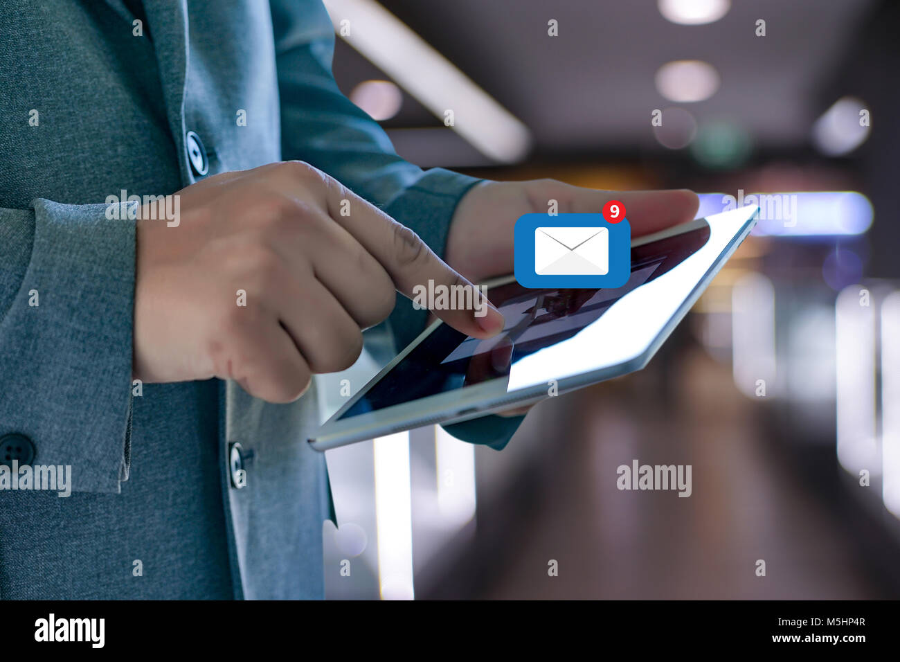 Mail Communication Connection message to mailing contacts inbox to view ...