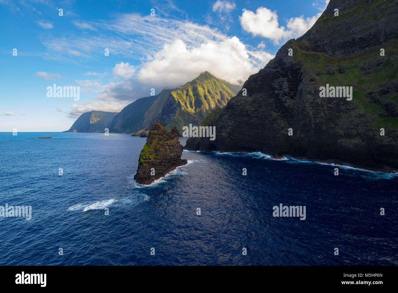 Aerial Of The Island Of Molokai High Resolution Stock Photography and ...
