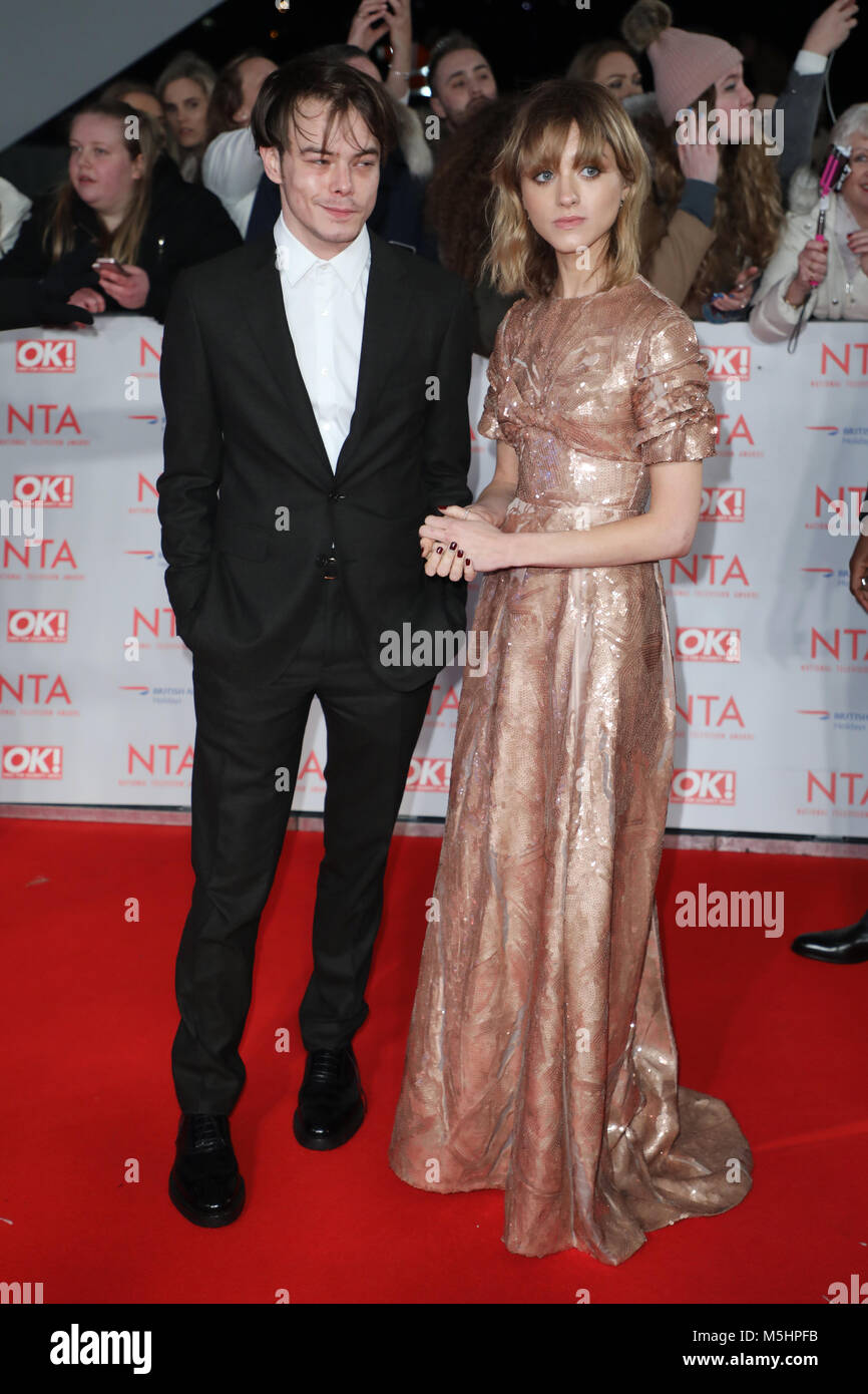 The National TV Awards 2018 - Arrivals Featuring: Charlie Heaton ...