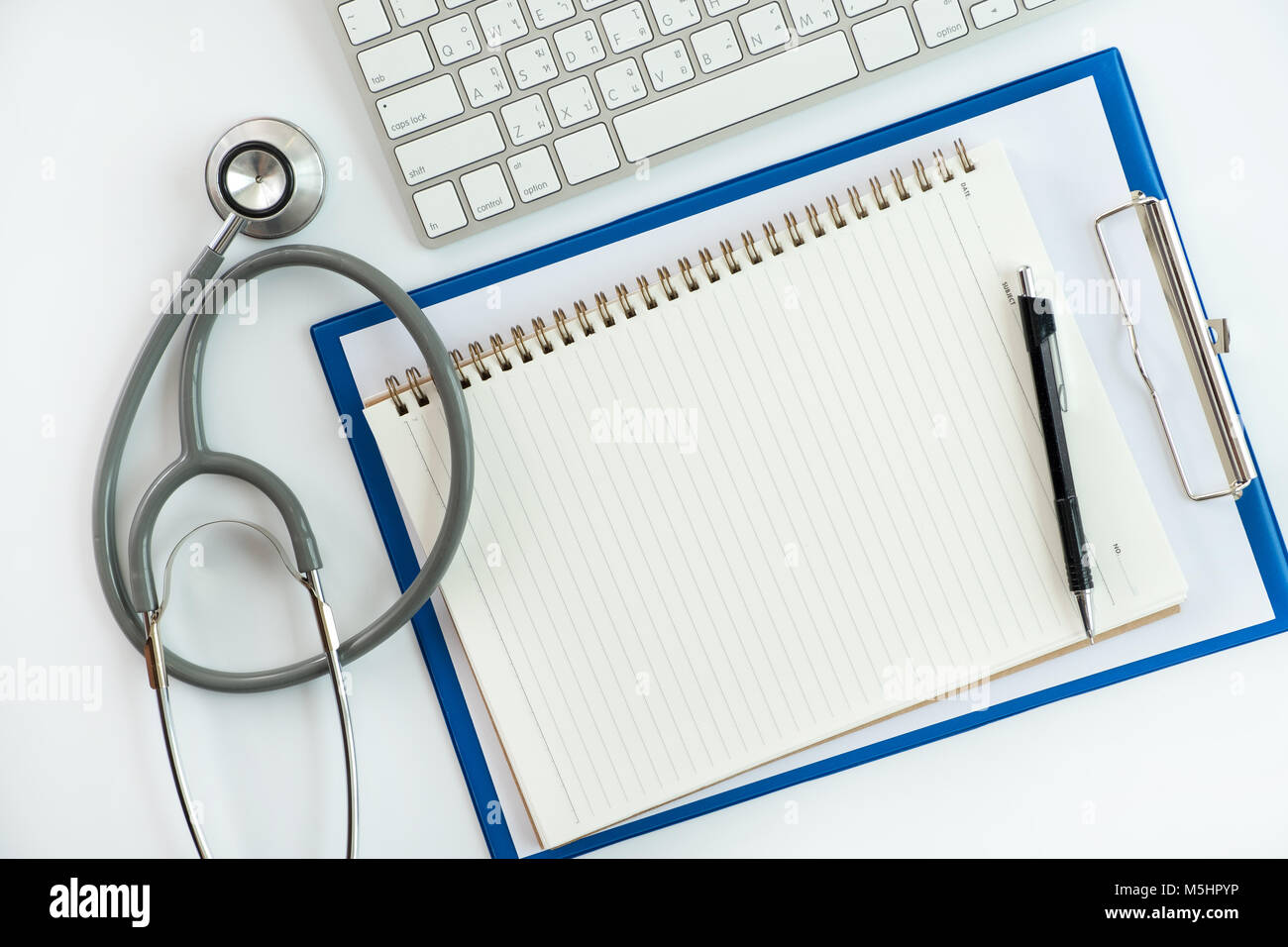 Good health Medical equipment isolated on white medicine instruments ...