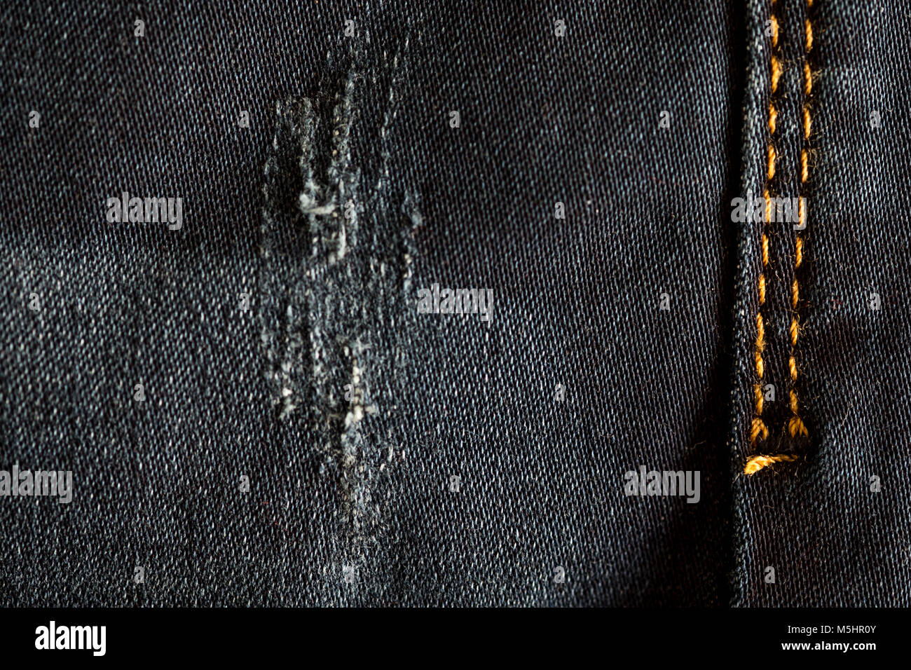 Closeup of Denim texture of denim Jeans and stitch for vintage Stock ...