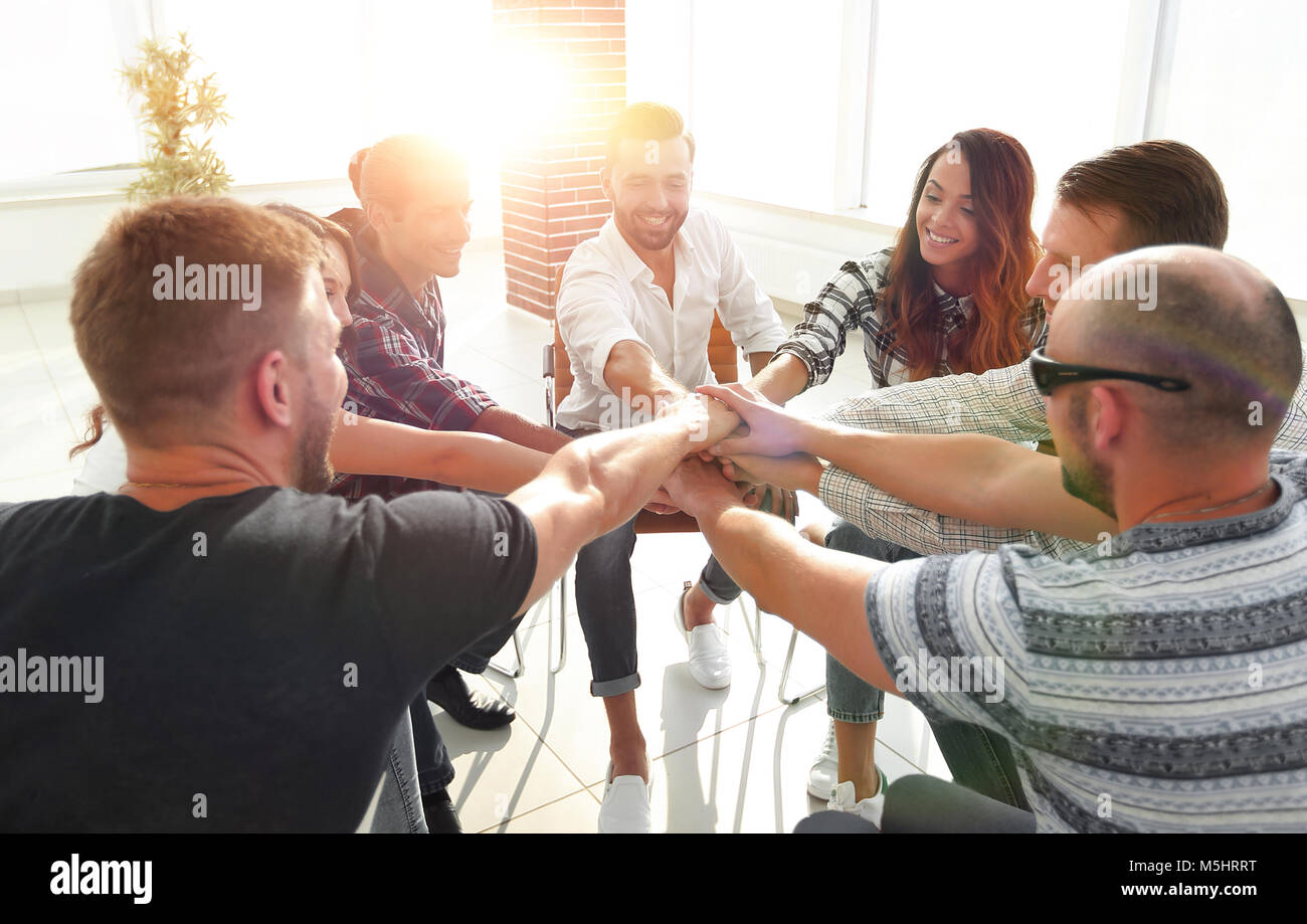 unified business team.the concept of teamwork Stock Photo - Alamy