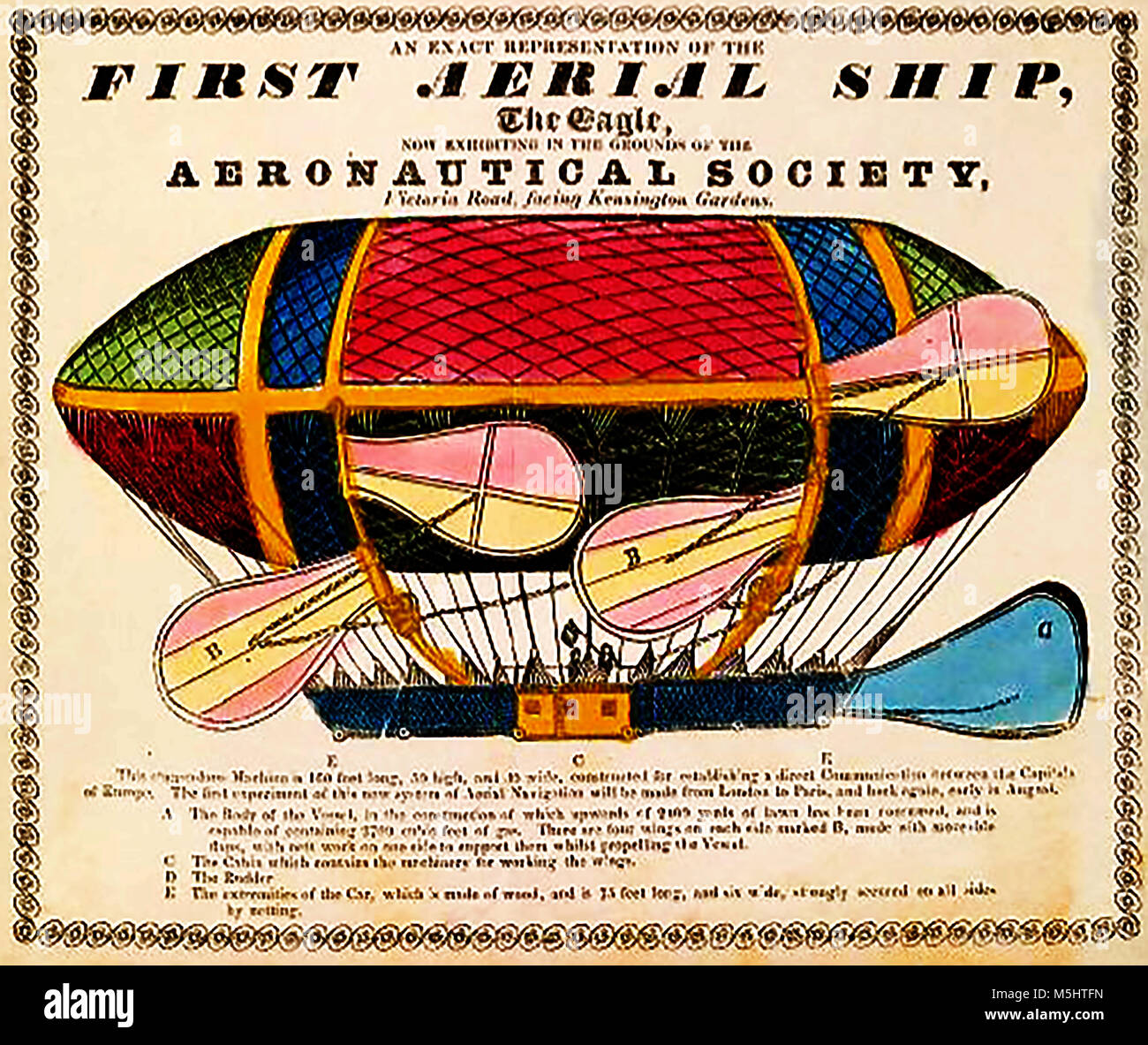 Flying machines & balloons - An advertising poster for the 'Eagle ...