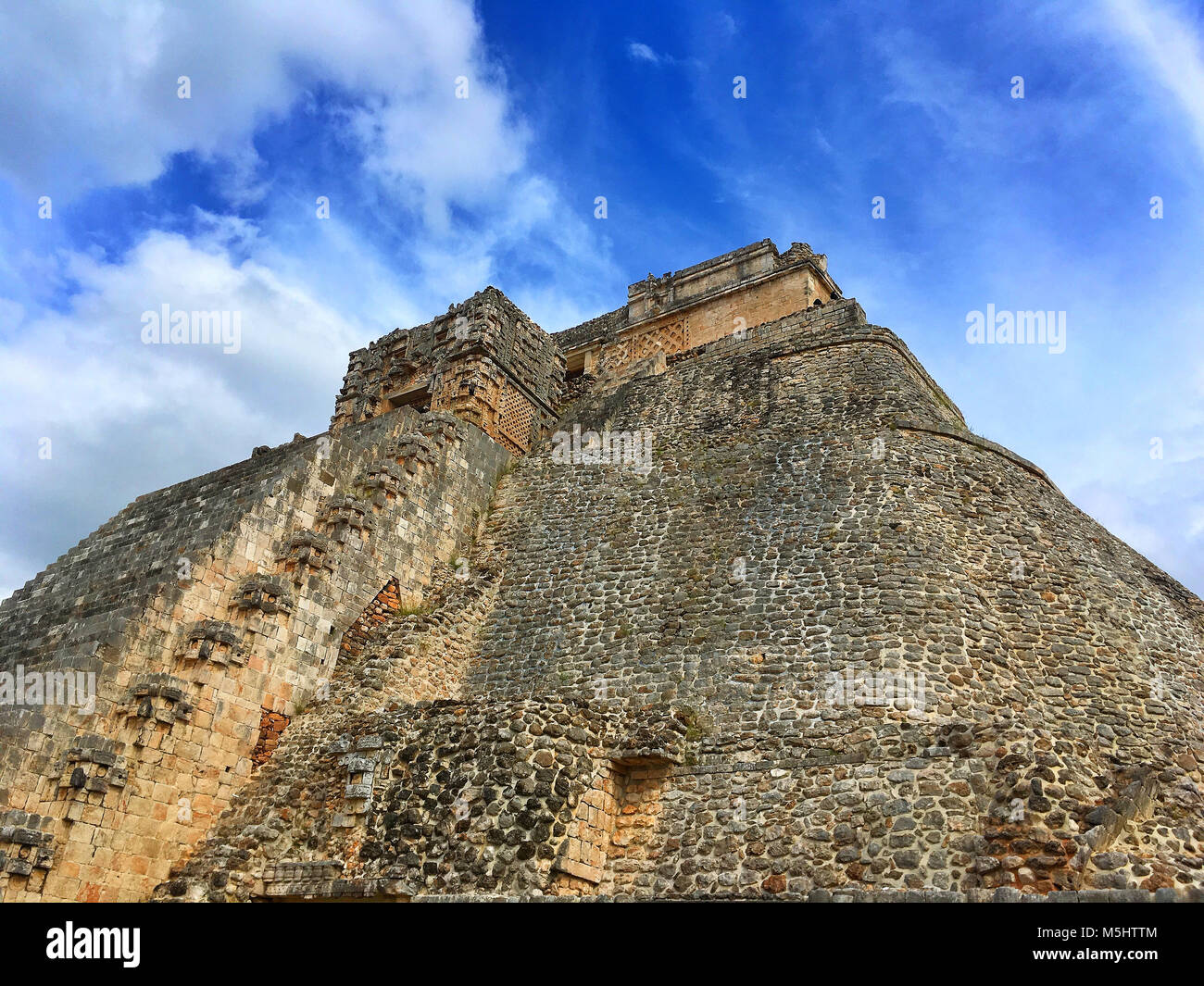 Majestic ruins in Uxmal,Mexico. Uxmal is an ancient Maya city of the ...