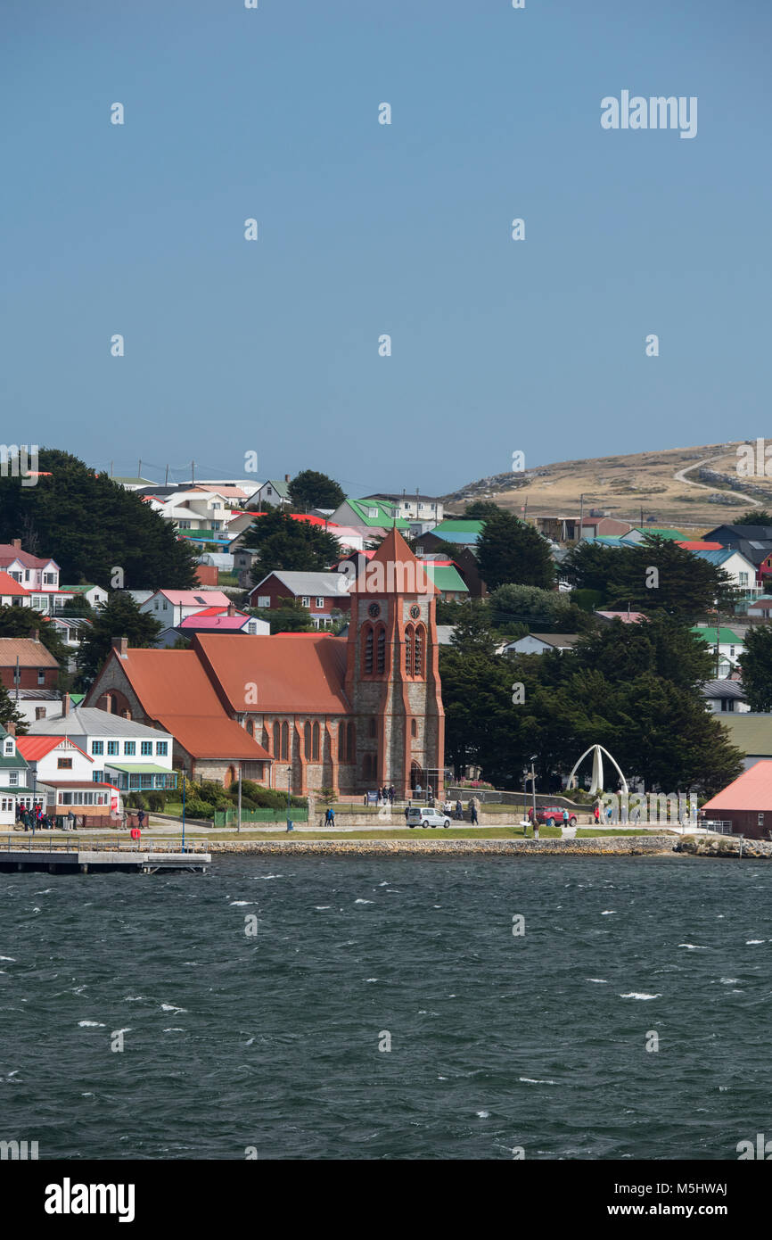 Falkland Islands, East Falkland, Stanley (aka Port Stanley) Port view ...
