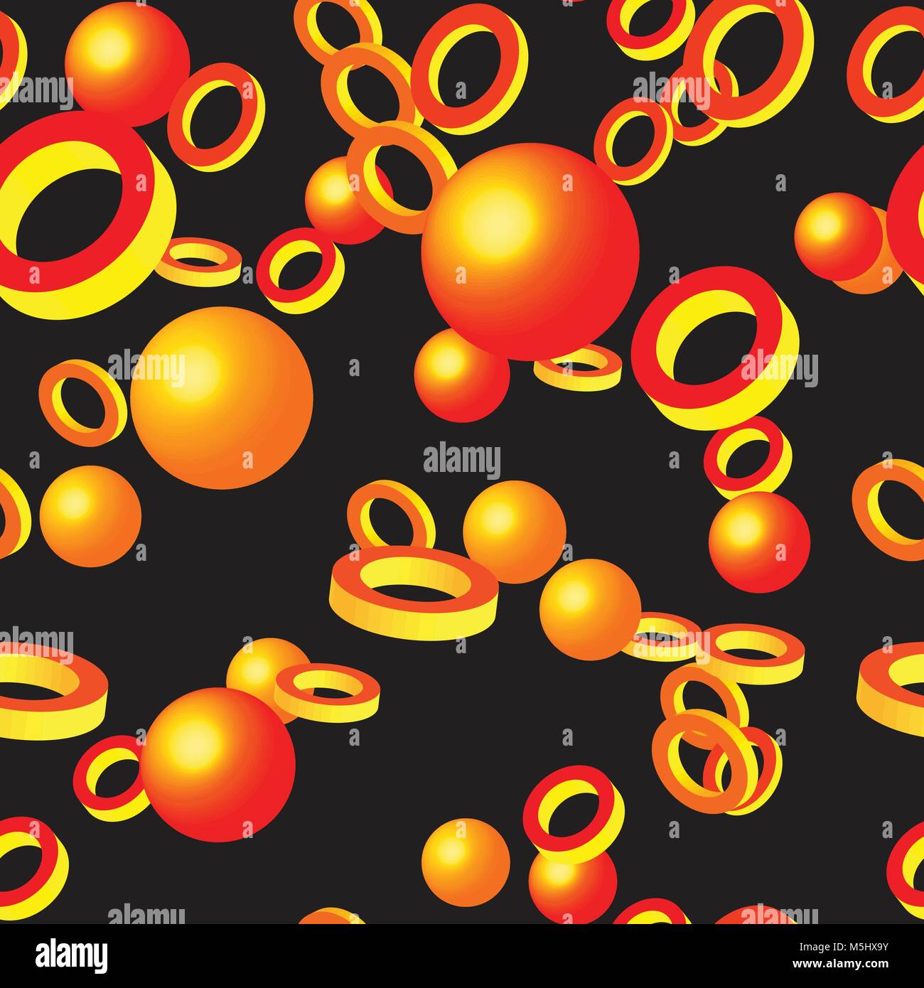 Abstract Golden Rings and Balls Stock Vector Image & Art - Alamy