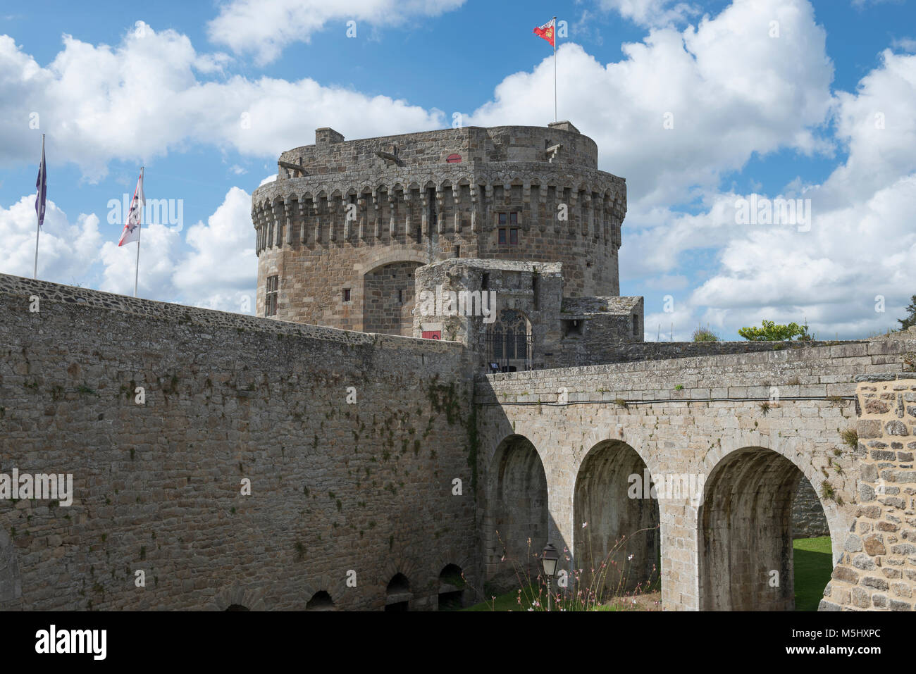 The Château de Dinan, built from 1382, in the historic town of Dinan ...