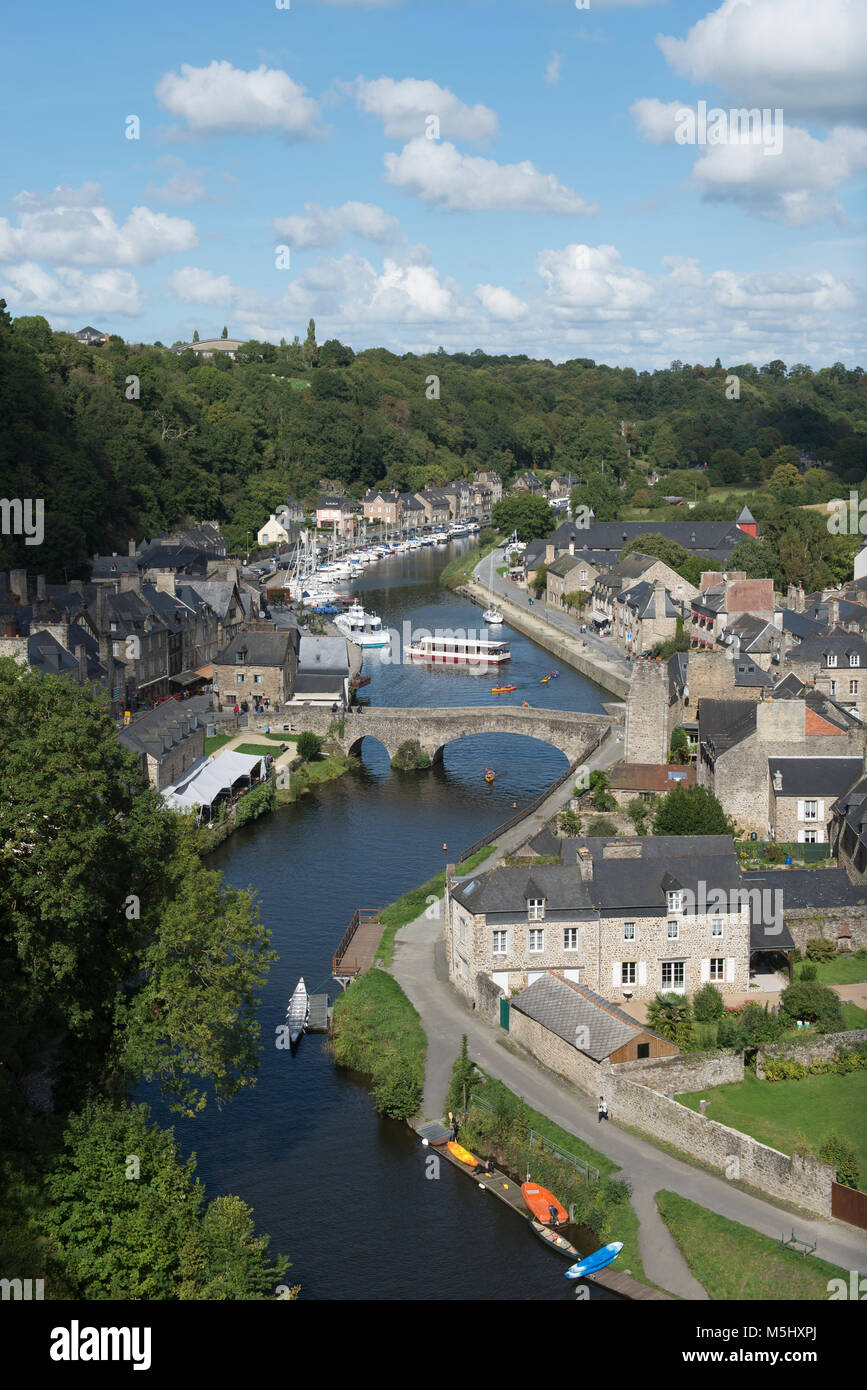 The port of Dinan viewed from the ramparts. Dinan Harbour was a major ...