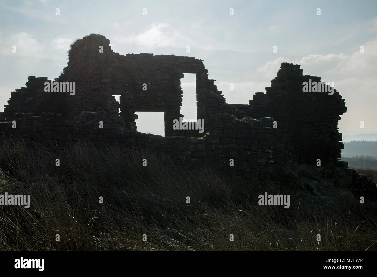 Ruined farmhouse on Turton Moor, West Pennine Moors, Lancashire ...