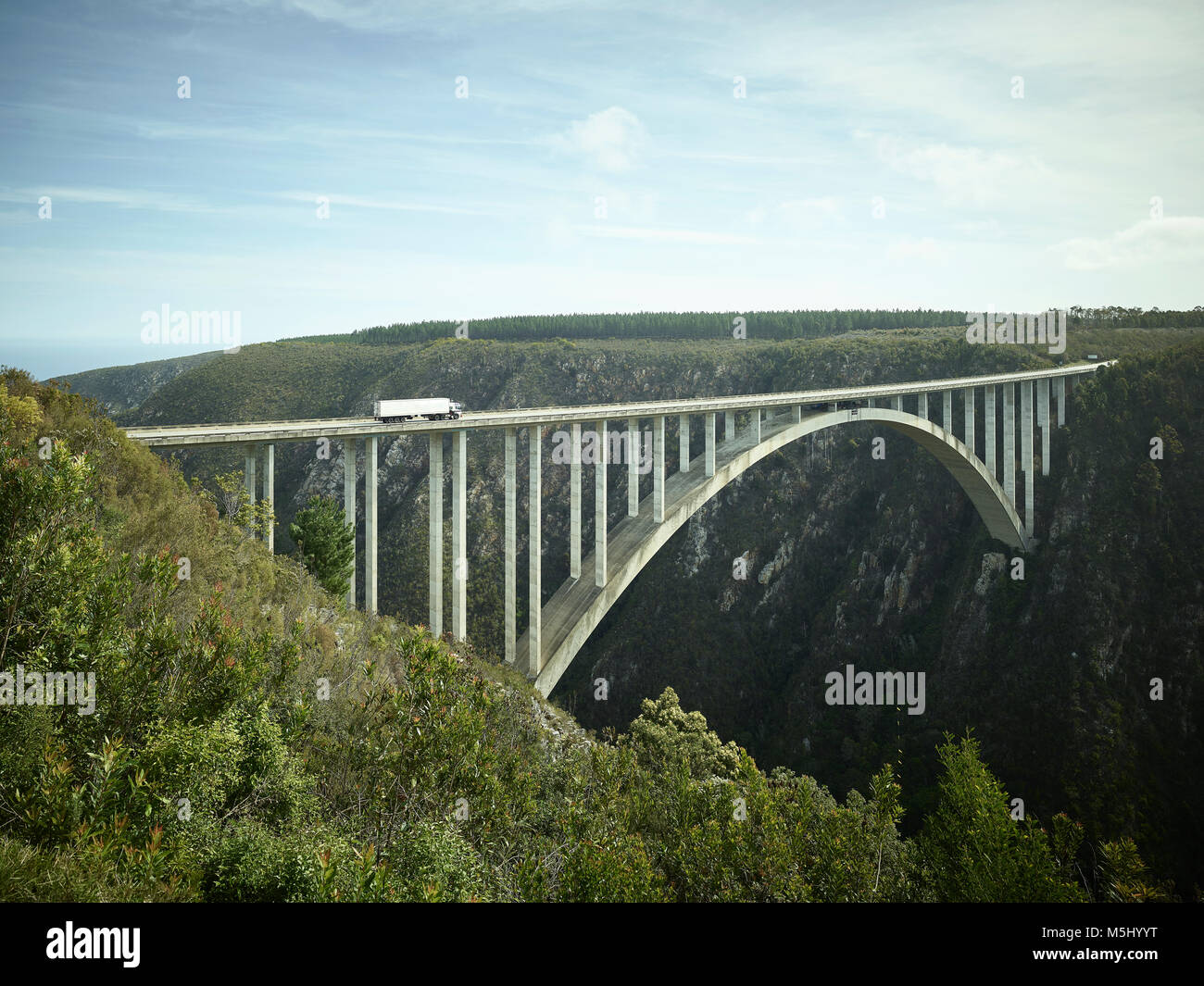 South Africa, Tsitsikamma National Park, Garden Route, Bloukrans Bridge ...