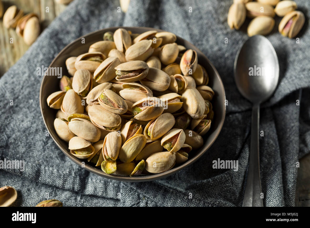 Roasted and Slated Pistachio Nuts in the Shell Stock Photo - Alamy