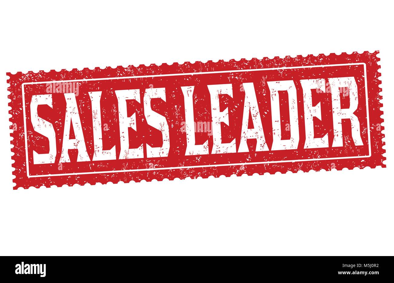 Sales leader grunge rubber stamp on white background, vector ...
