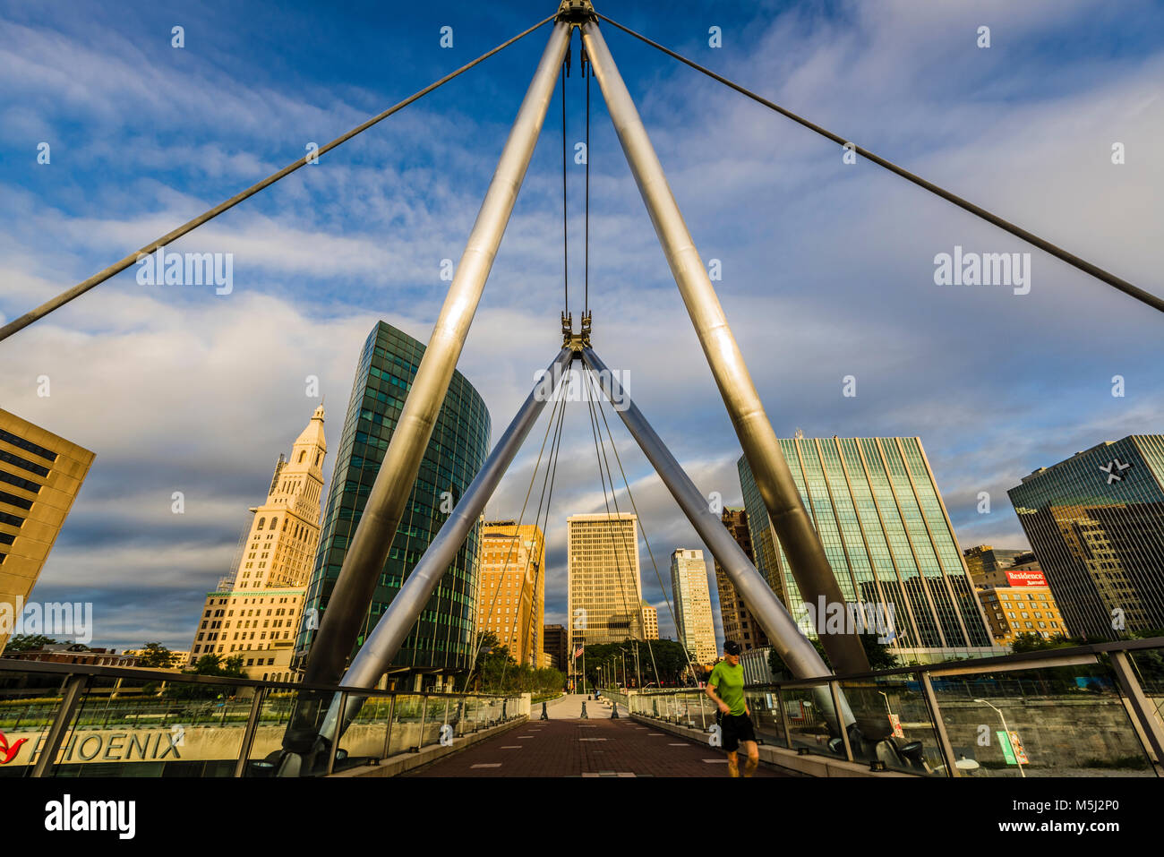 Phoenix Gateway Bridge Hartford, Connecticut, USA Stock Photo - Alamy