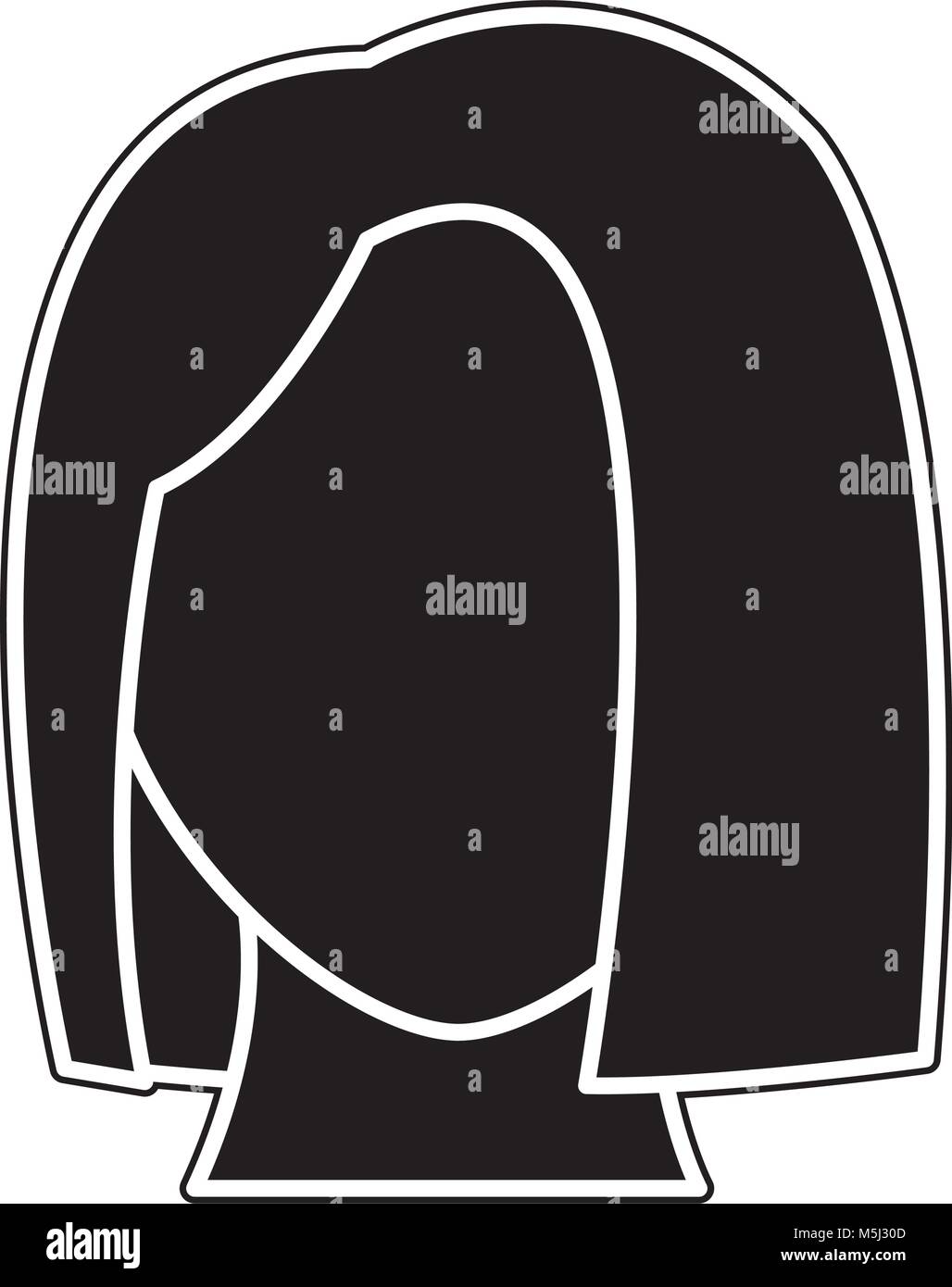 silhouette avatar woman head with default face vector illustration ...