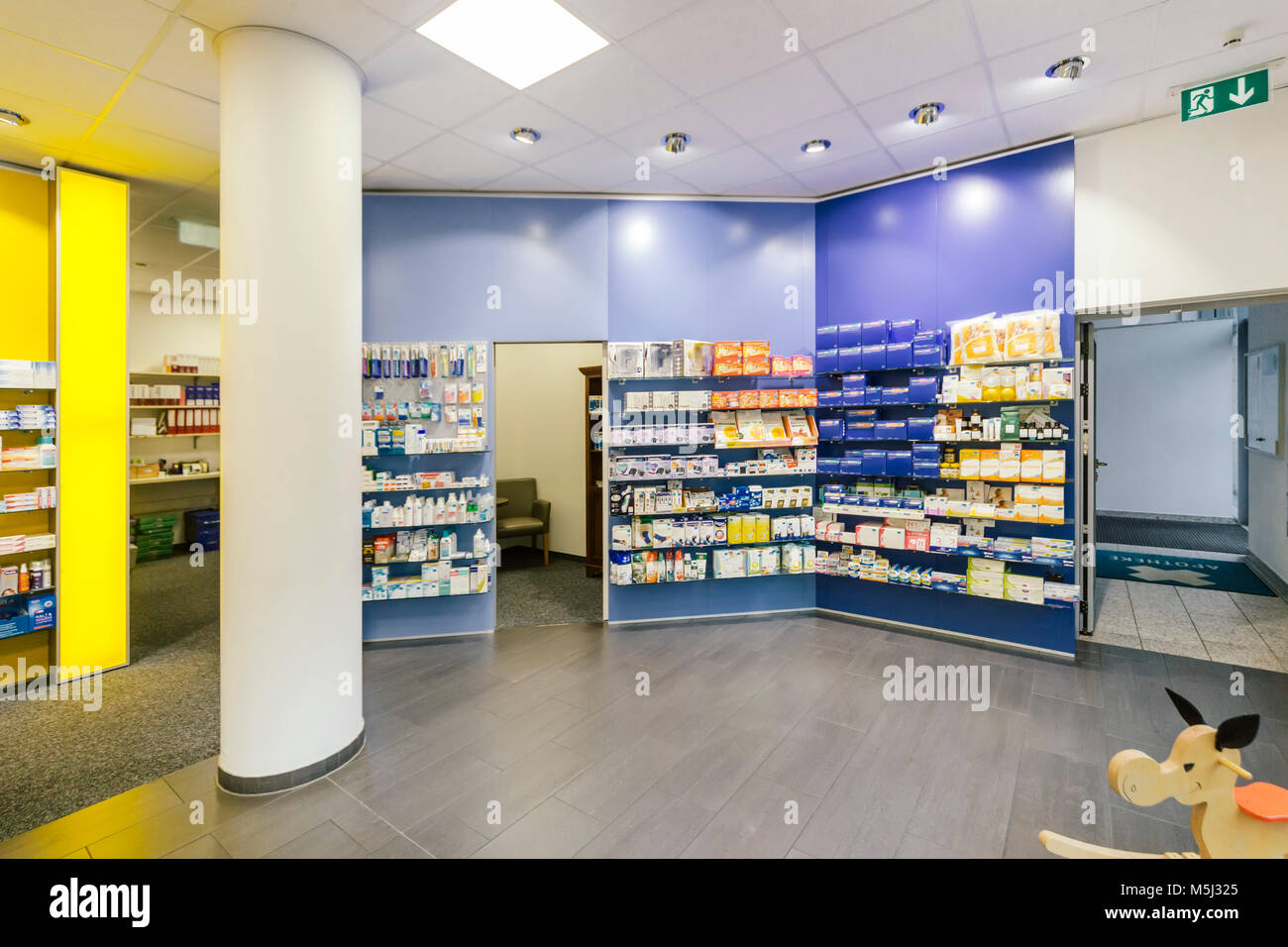 Interior of a pharmacy Stock Photo - Alamy