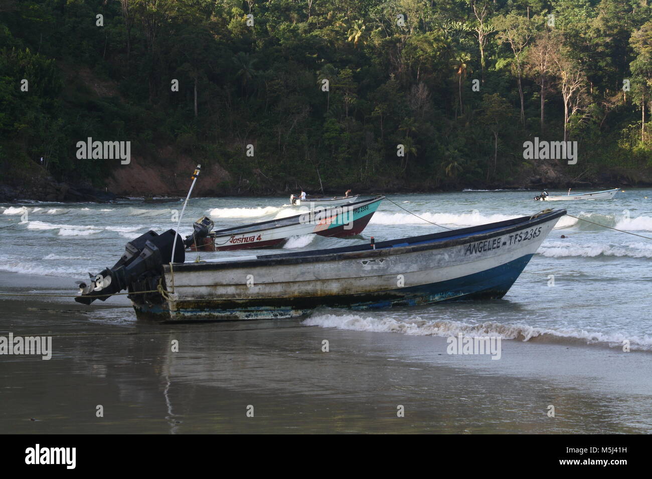 Two Fishing Boats Stock Photo - Alamy