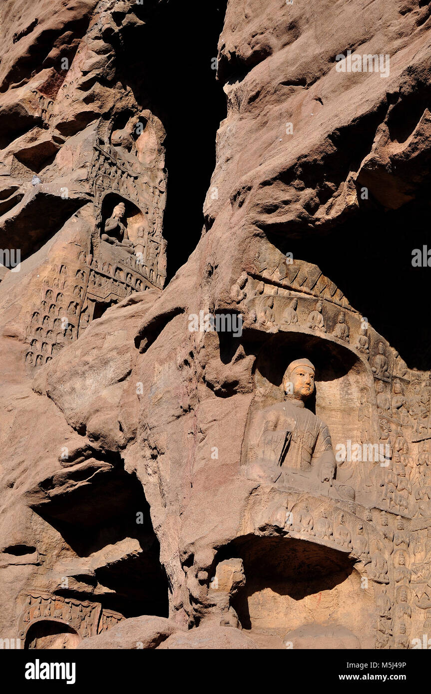 Yungang Grottoes, Datong, Shanxi Province, China Stock Photo - Alamy