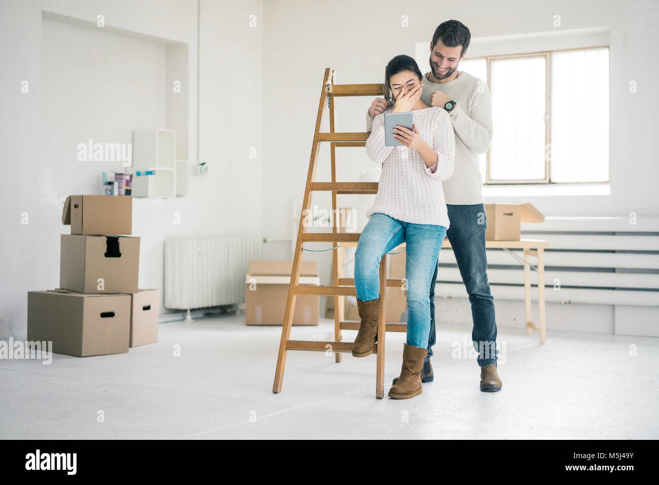 Funny ladder hi-res stock photography and images - Alamy