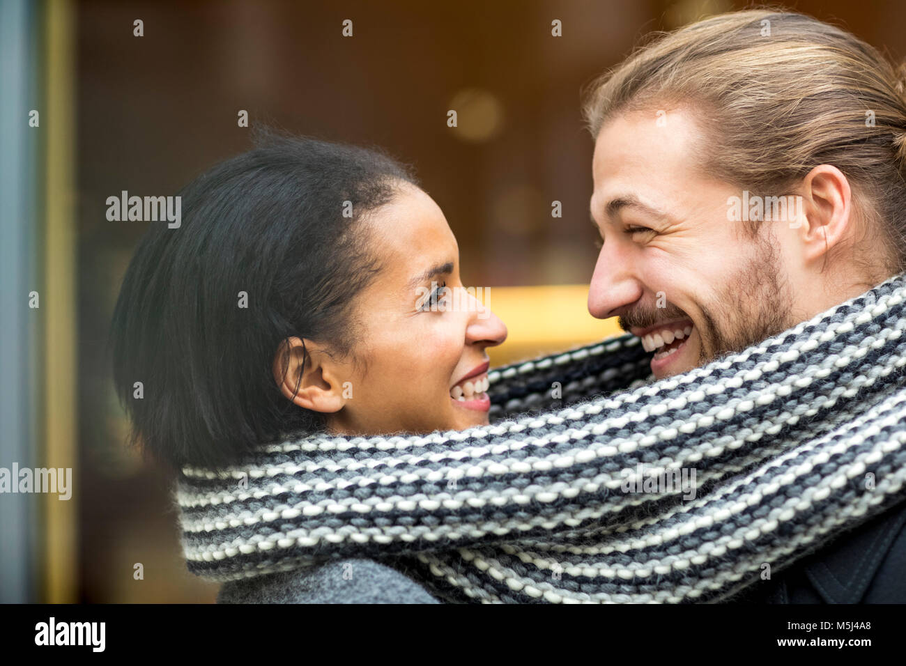 Young couple enjoying autumn day hi-res stock photography and images ...