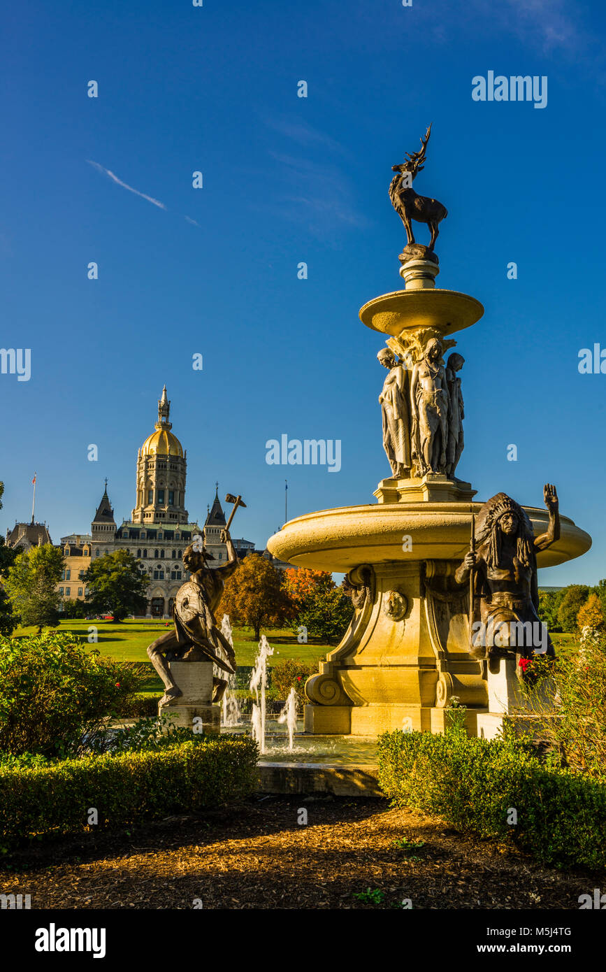 Bushnell Park Hartford, Connecticut, USA Stock Photo - Alamy