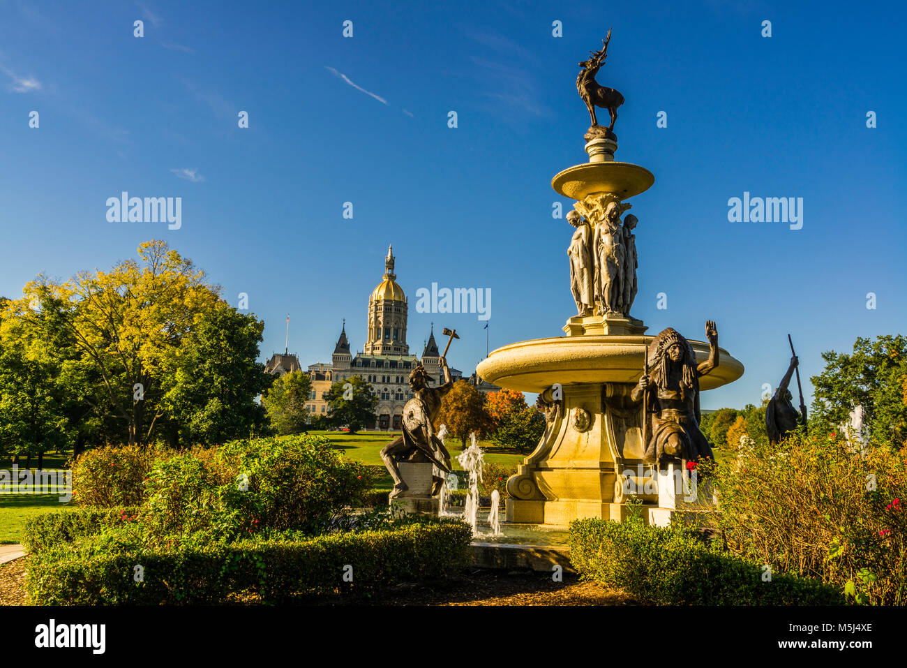 Bushnell Park Hartford, Connecticut, USA Stock Photo - Alamy